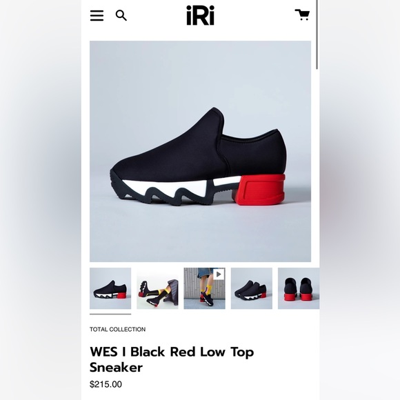 iRi NYC | Shoes | Iri Wes I Black Red Low Top Sneaker | Poshmark